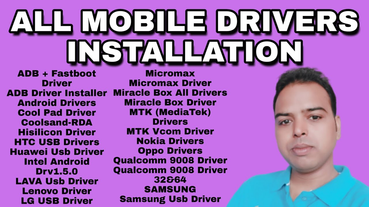 ALL MOBILE DRIVER INSTALLATION GUIDE - YouTube