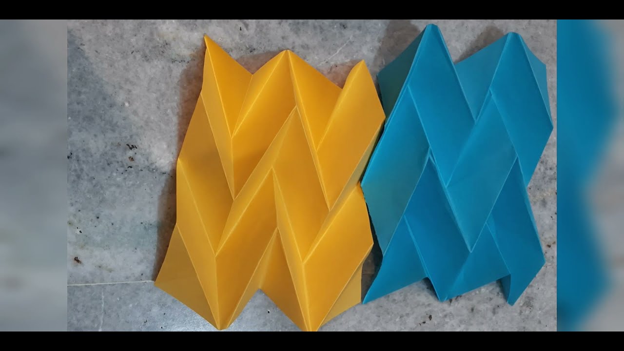 How to make Origami pattern (Miura Ori) - YouTube