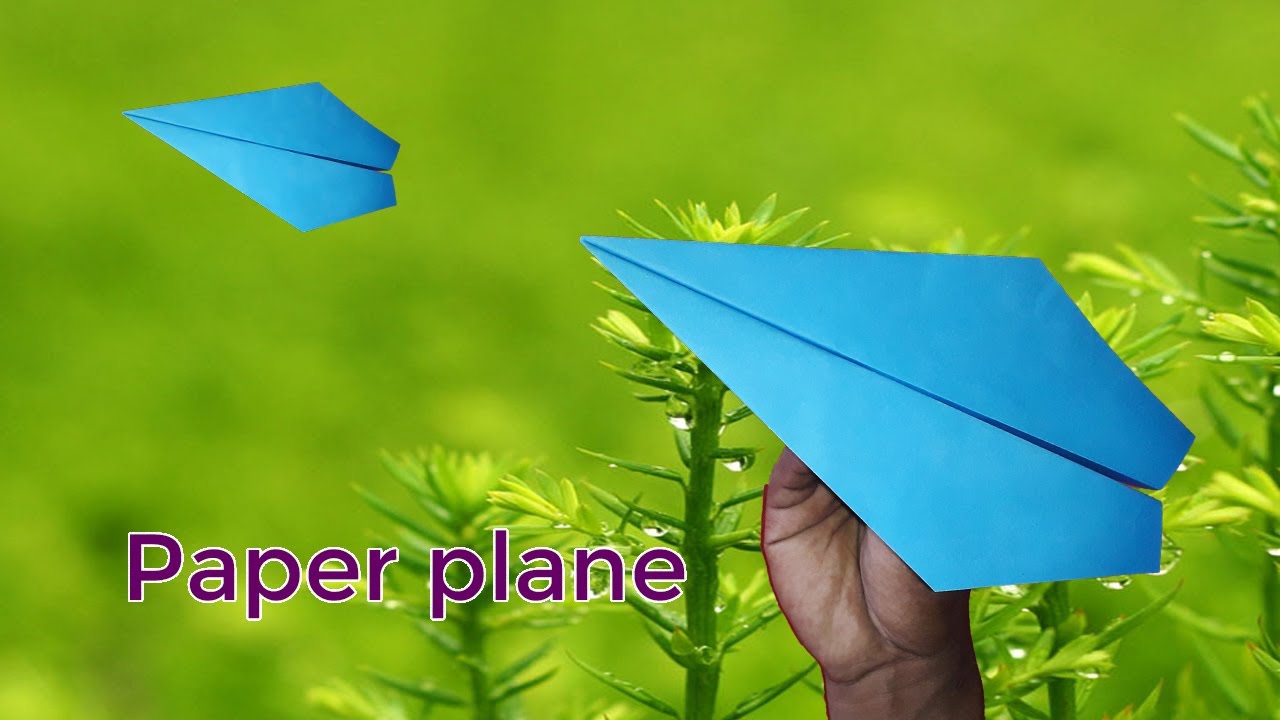 How To Fold A Paper Airplane That Flies Far. (Full HD) - YouTube