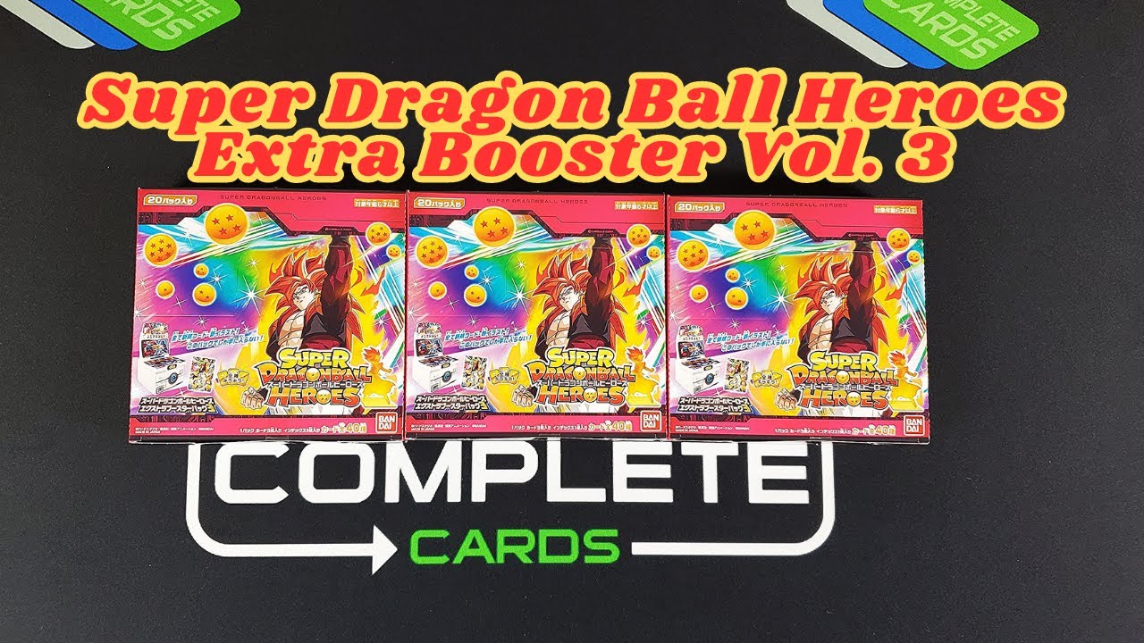 Super Dragon Ball Heroes Extra Booster Box Vol. 3 PUMS13 - YouTube