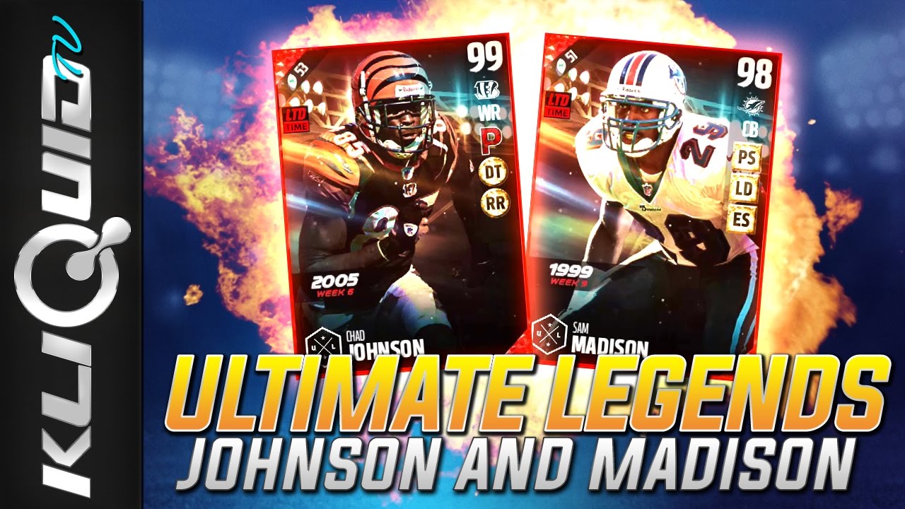 ULTIMATE LEGEND CHAD JOHNSON and SAM MADISON Added to MADDEN 17 ...