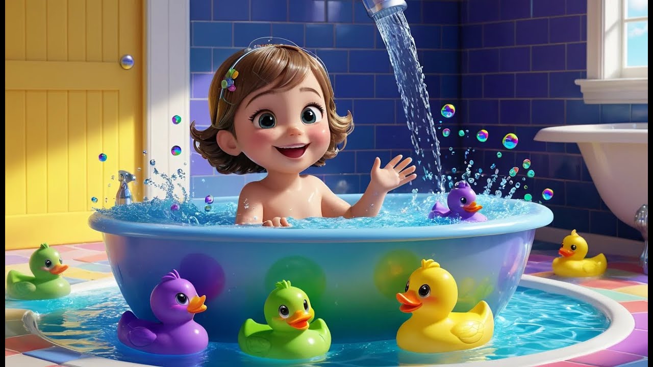 Splish, Splash, A Rainbow Bath | Fun Bath Time Song for Kids | Interactive Rhyme for Toddlers ...