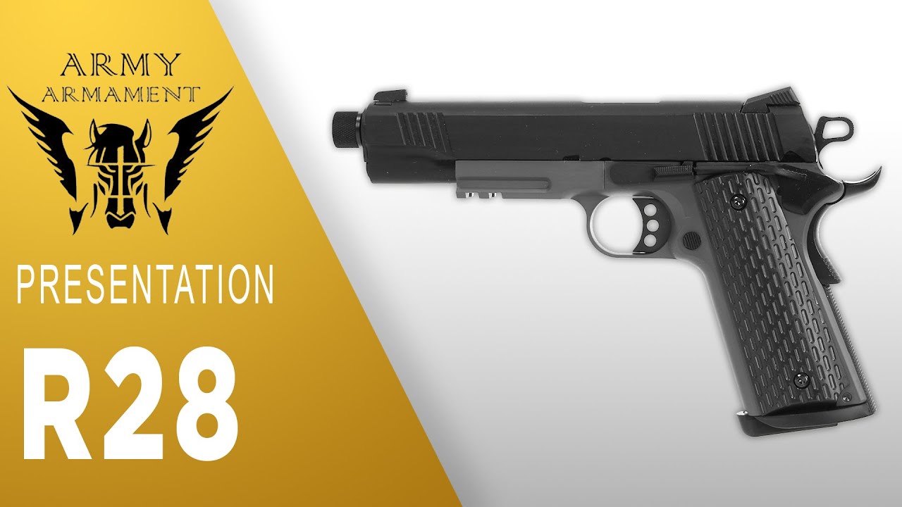 Présentation KIMBER R28 GBB ARMY ARMAMENT AIRSOFT - YouTube