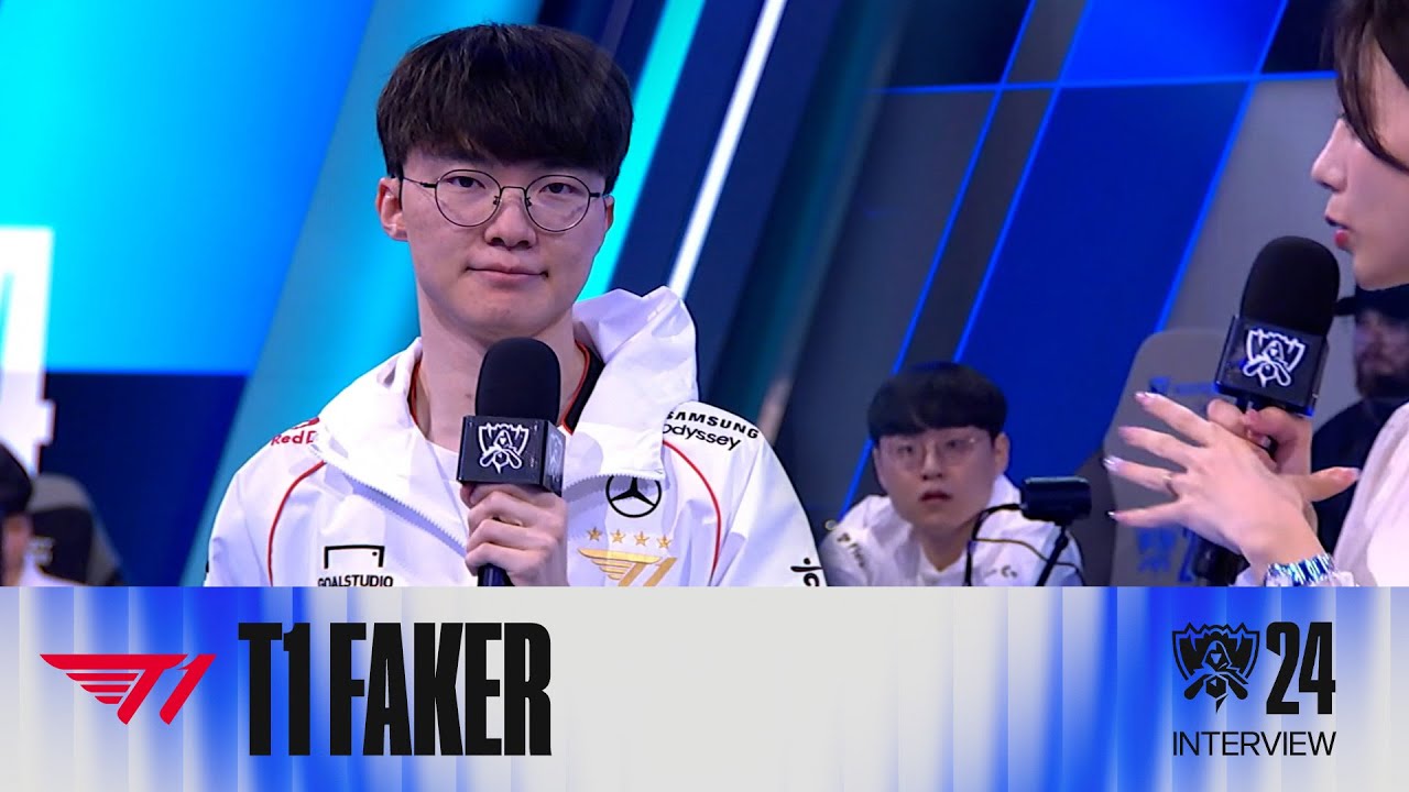 T1 Faker 인터뷰 | 10.04 | 2024 월드 챔피언십 - YouTube