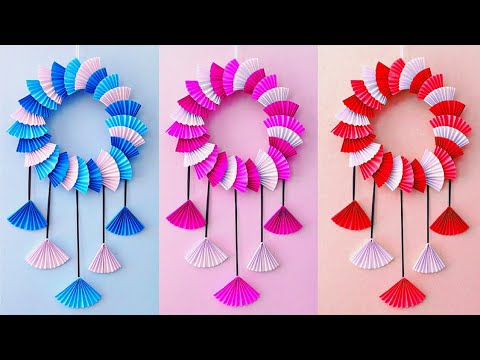 Easy and Quick Paper Wall Hanging Ideas / A4 sheet Wall decor ...