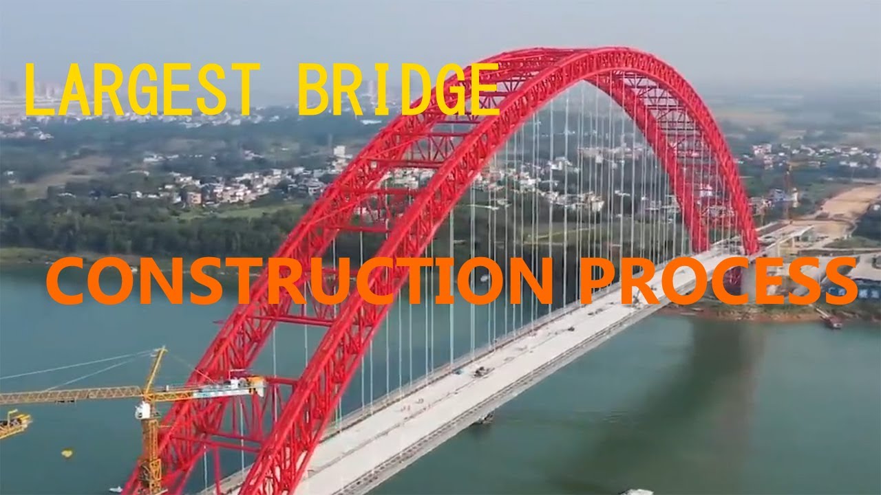 Construction process of the world's largest arch bridge : Pingnan 3rd ...