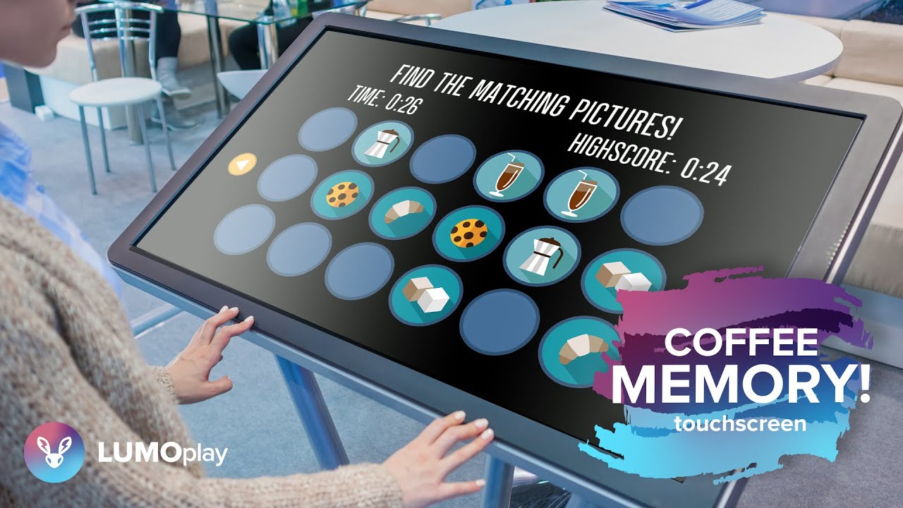 Coffee Memory Game | retail interactive touchscreen experience from ...