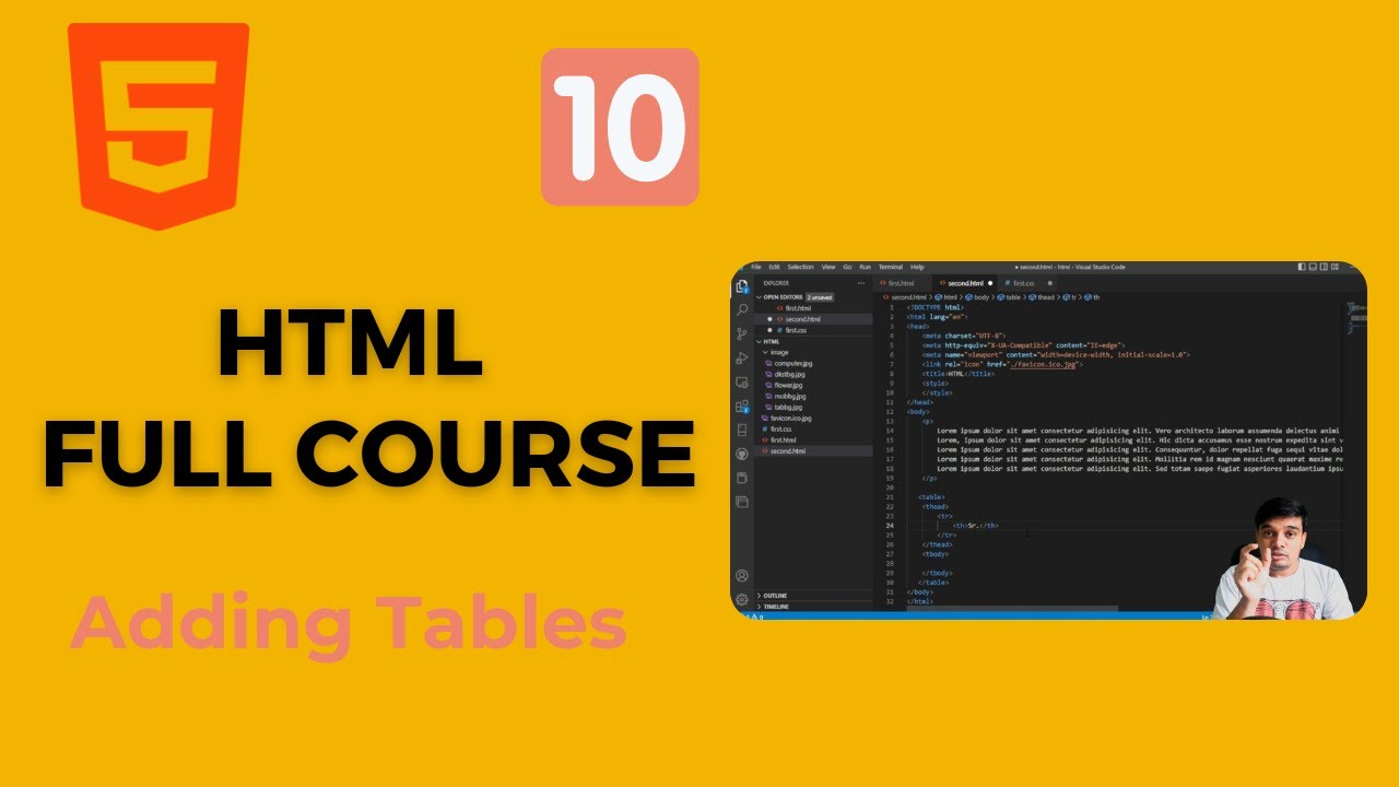 Html Full Course Html Full Course In Hindi Html Tutorial For Beginners Part 10 Youtube