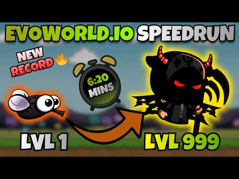 Evoworld.io - SPEEDRUN | Fly to Grim Reaper in 6 minute 20 seconds (New World Record)