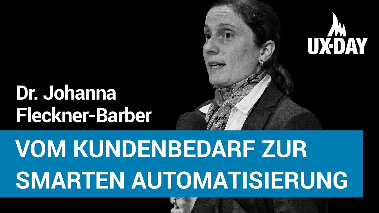 Smarte Automatisierung im Einzelhandel – Dr. Johanna Fleckner-Barber ...