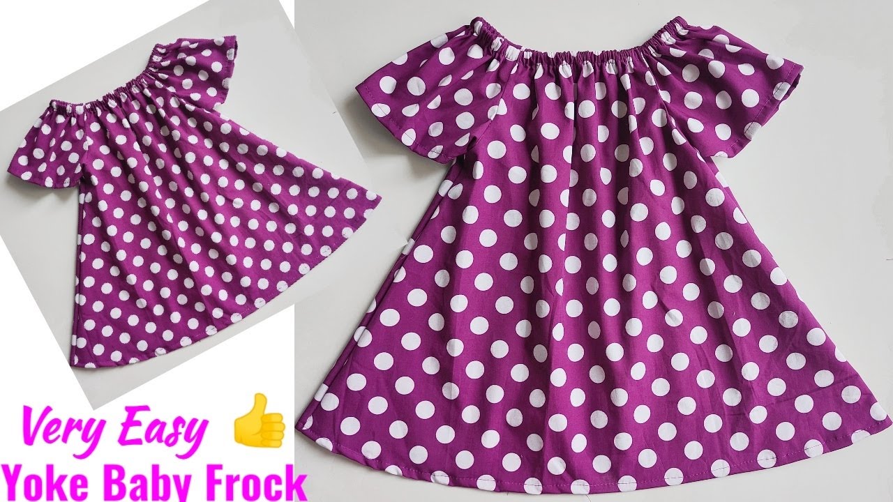 Yoke Baby frock cutting and stitching | Baby Frock cutting and ...