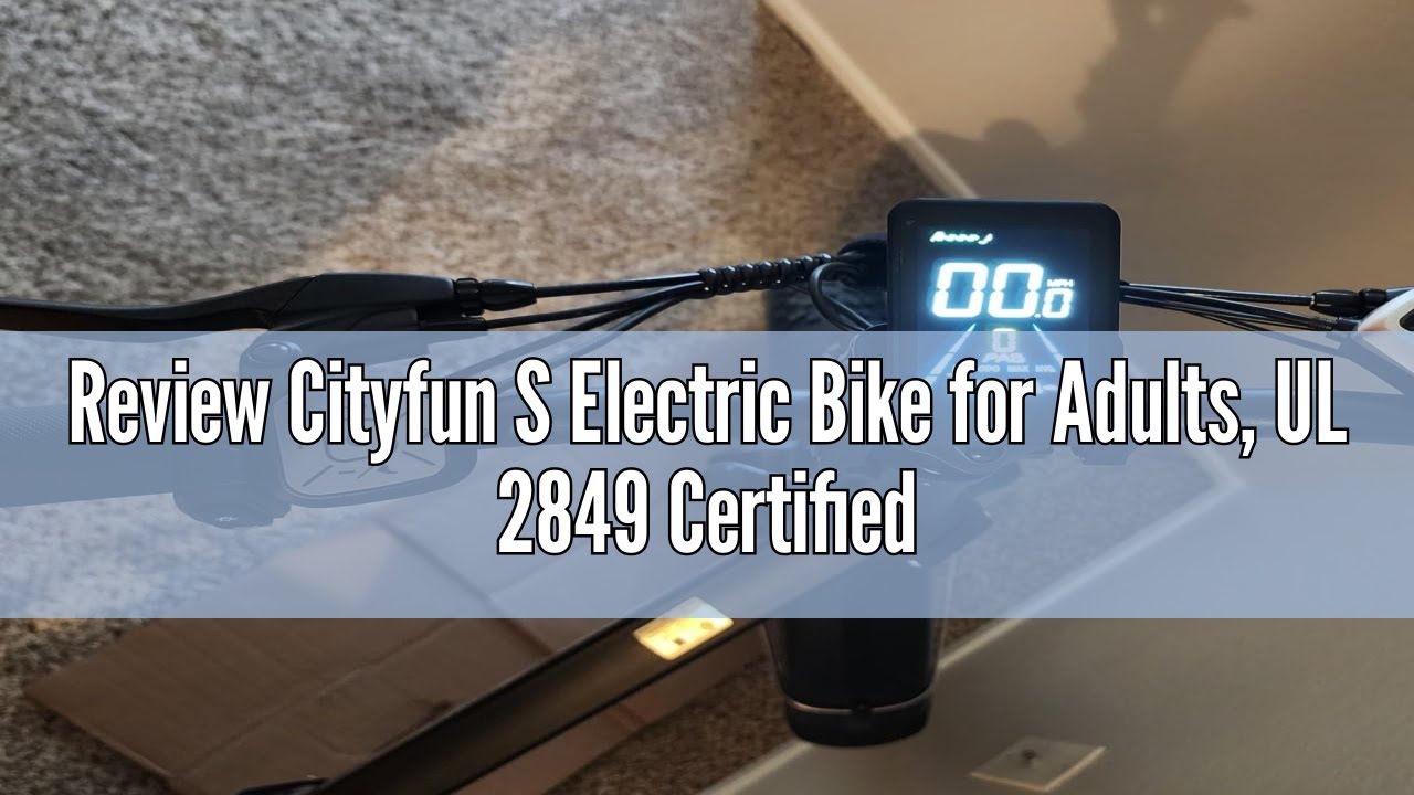 Review Cityfun S Electric Bike for Adults, UL 2849 Certified, 20'' Fat ...
