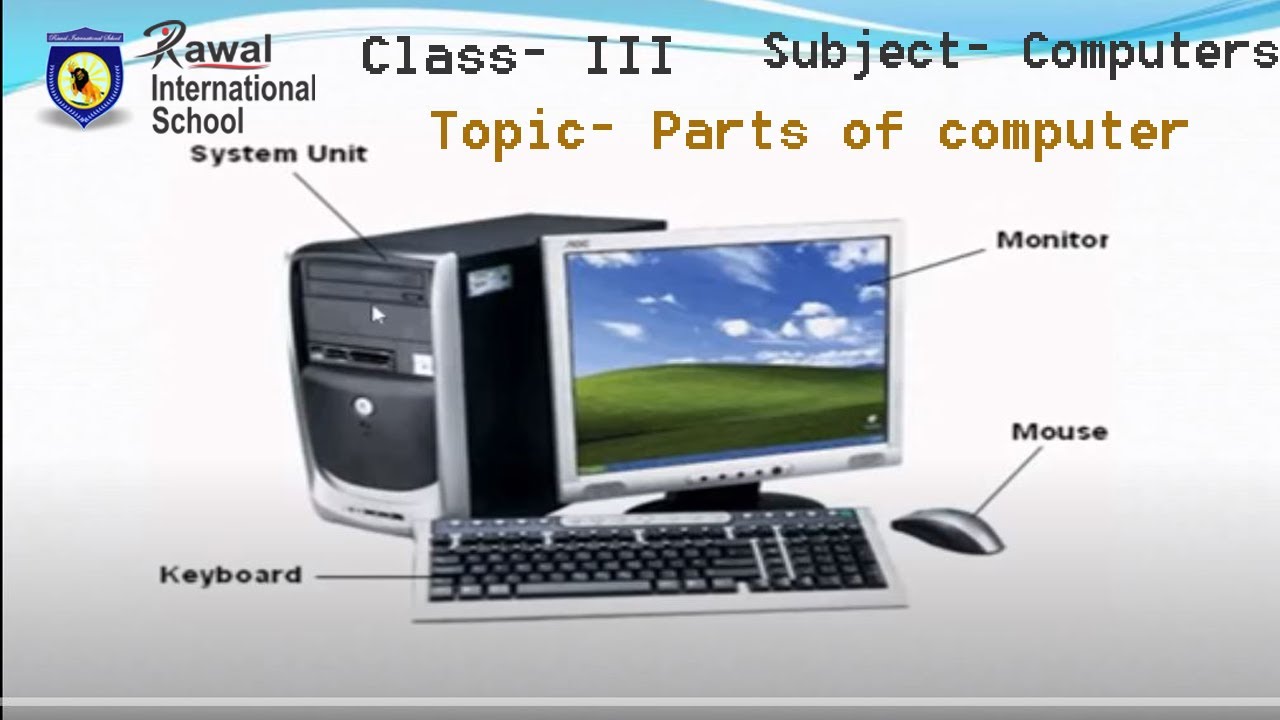 Class- III, Subject- Computers, Topic- Parts of computer, Rawal ...