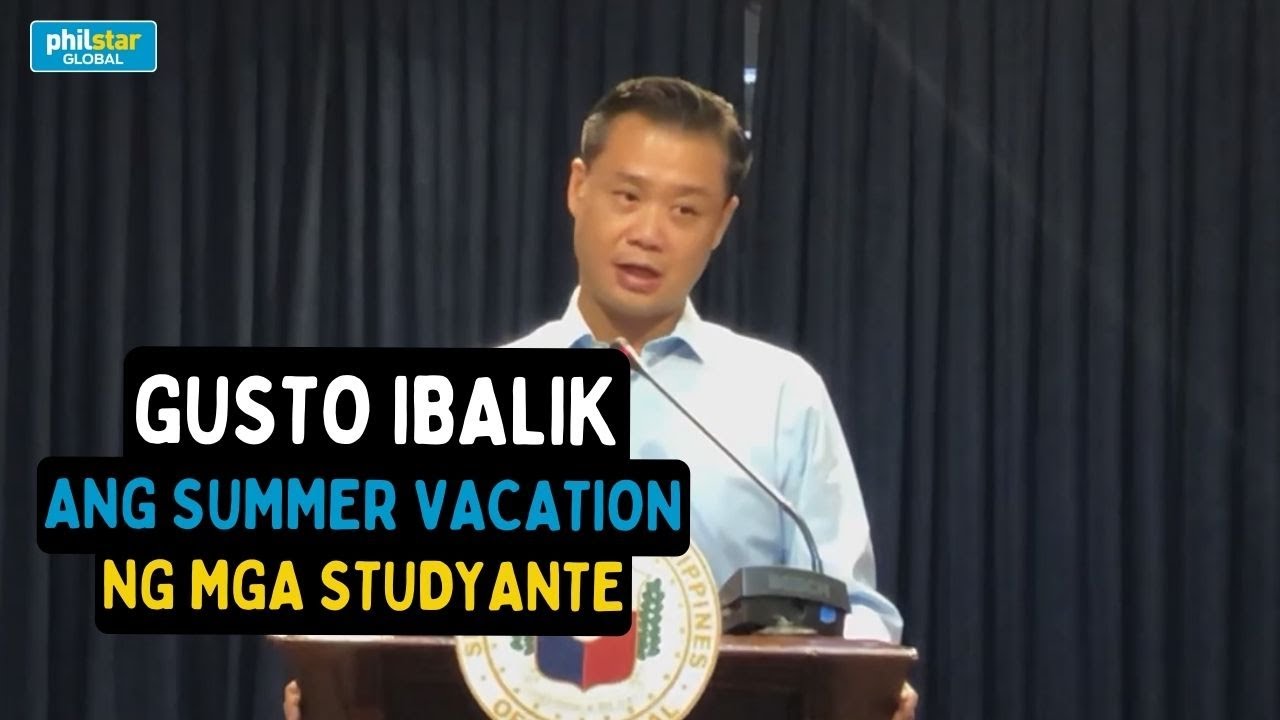 Win Gatchalian gustong bumalik sa lumang academic calendar - YouTube
