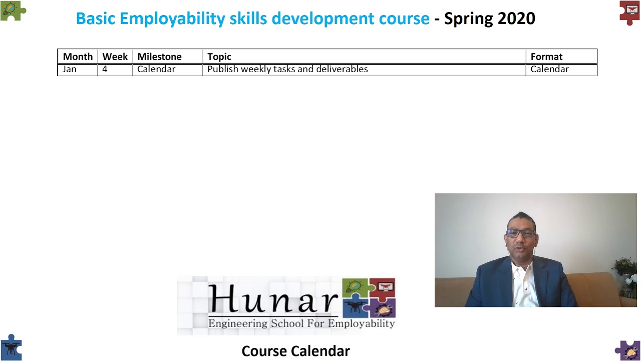 Hunar's Basic Skills Development Course Spring 2020- live webinar1 ...