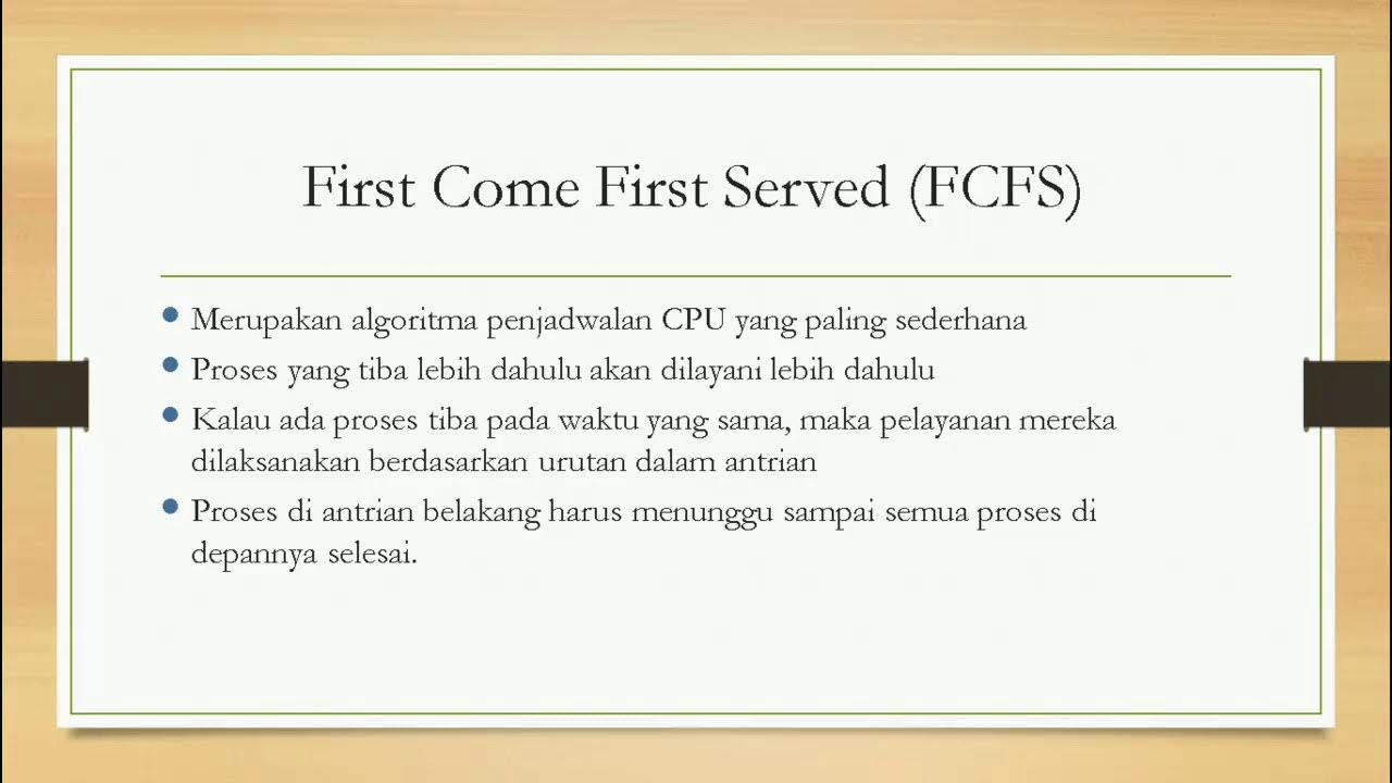 ALGORITMA PENJADWALAN PROSES FCFS DAN SJF | MUCHAMMAD SULTAN TRIABIDIN ...