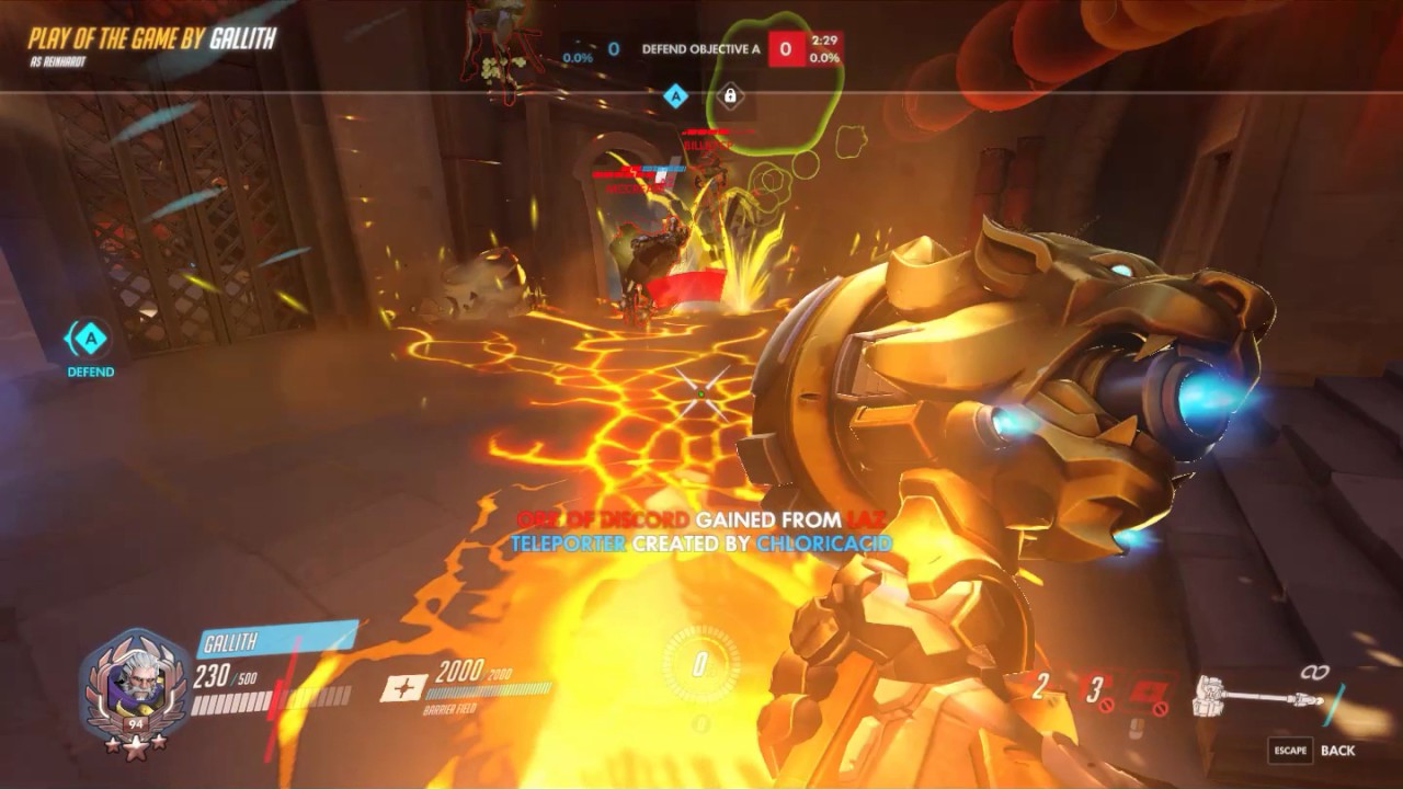 Reinhardt massive Earth Shatter - YouTube