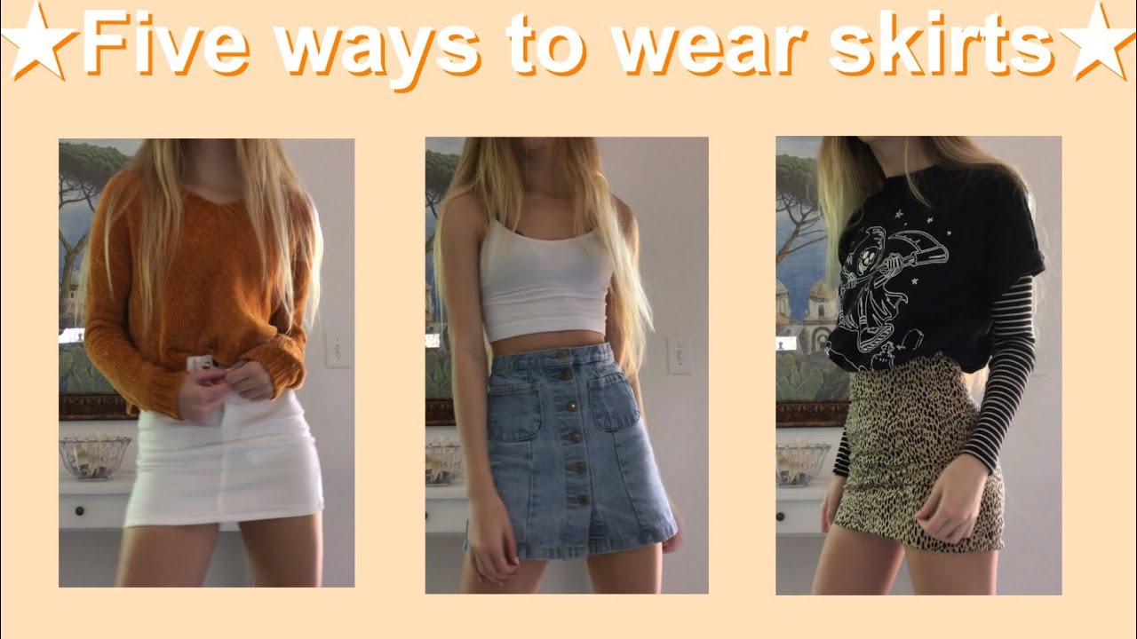 5 ways to wear skirts - YouTube