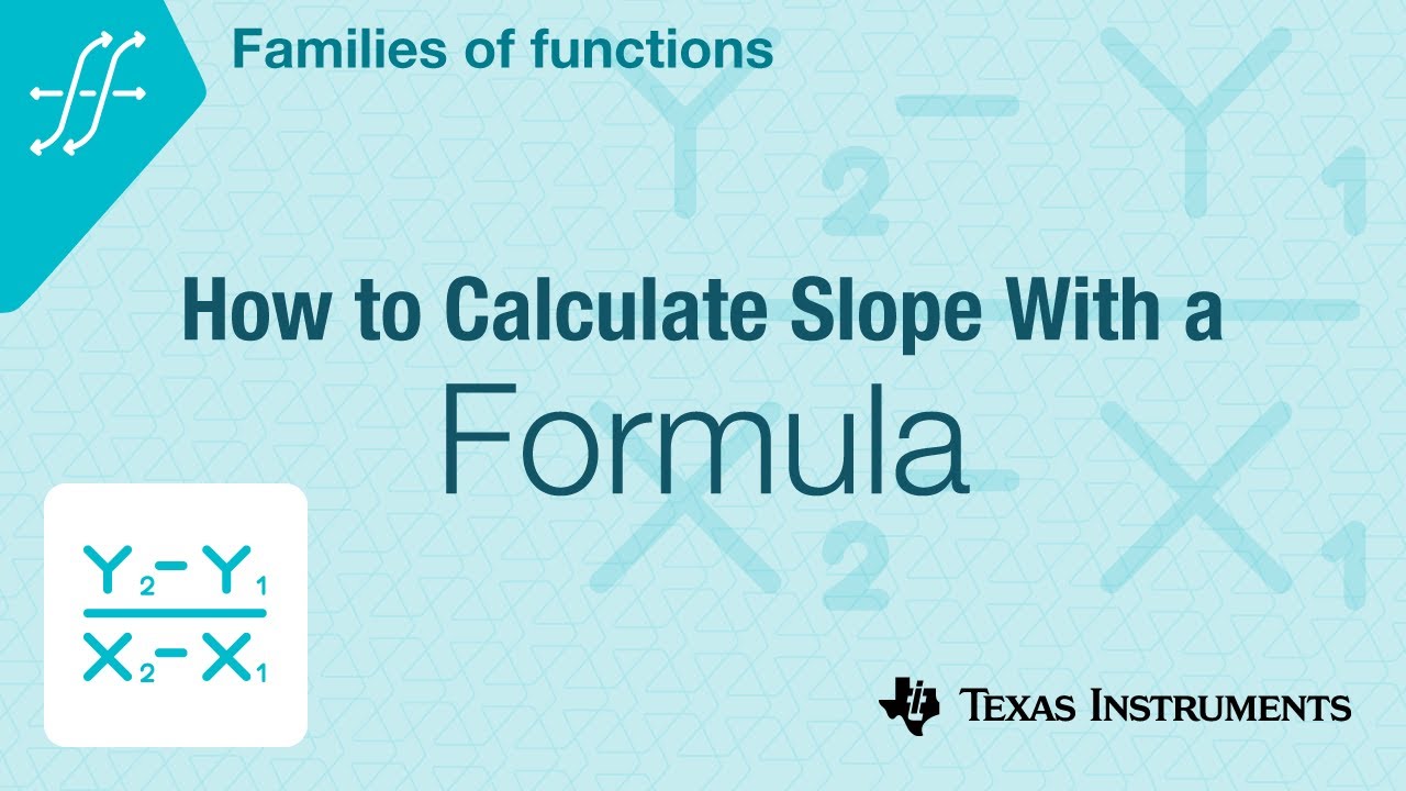 How to Calculate Slope With a Formula - YouTube