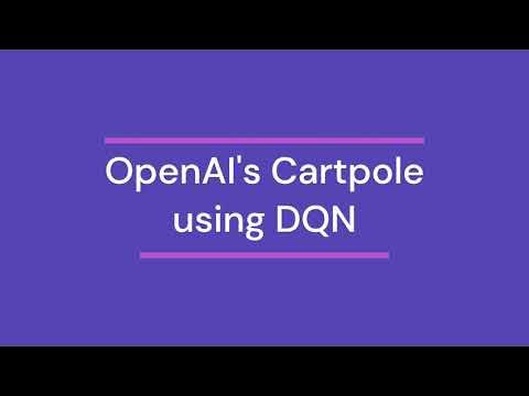 OpenAI's Cartpole Balancing using DQN Reinforcement Learning - YouTube