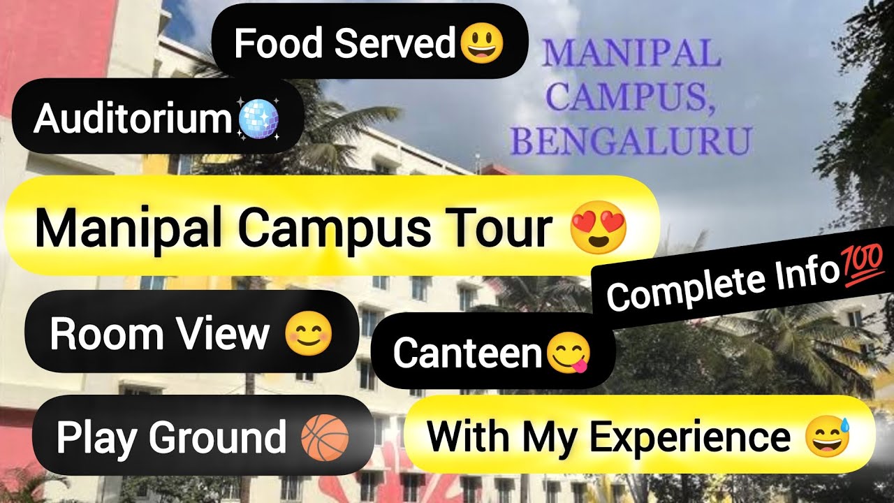 Manipal PGDBF Campus Tour| Room Canteen Playground Food Served ...