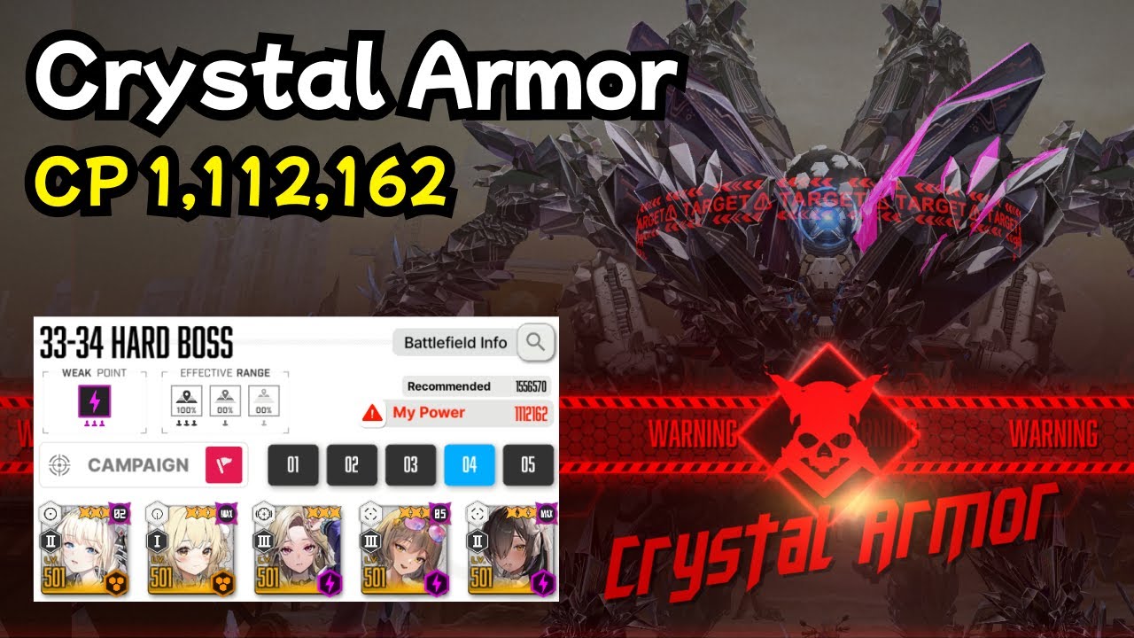 33-34 Hard Boss - Crystal Armor [CP 1,112,162] - YouTube