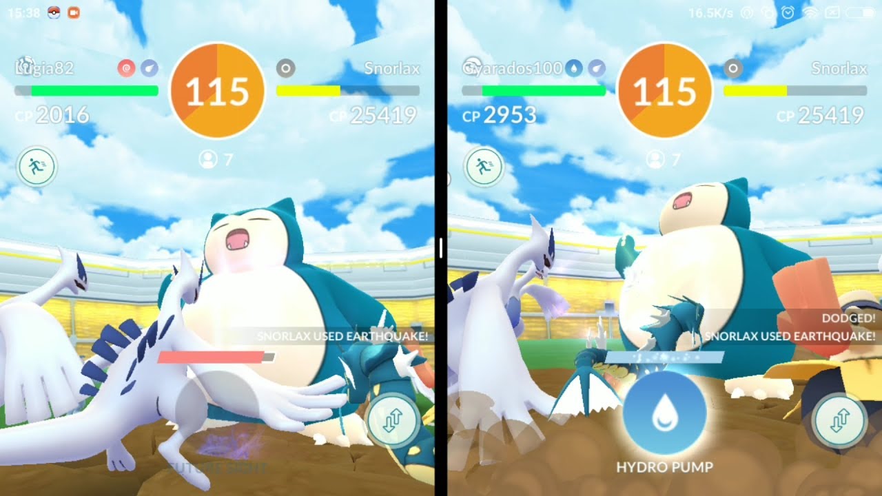 AMAZING DOUBLE SNORLAX RAID BOSS (POKÉMON GO RAID BOSS LEVEL 4 SNORLAX ...