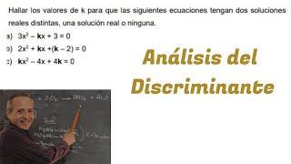 Discriminante de una ecuación cuadrática │ ejercicio 1 - ViDoe