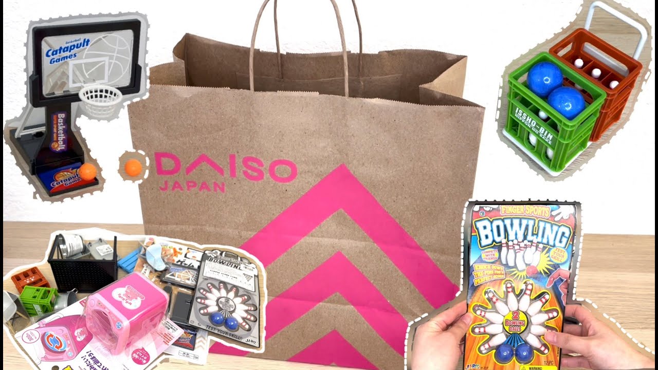 Unboxing ASMR | DAISO Japan 大創 Miniatures - Mini Washer, Bowling ...