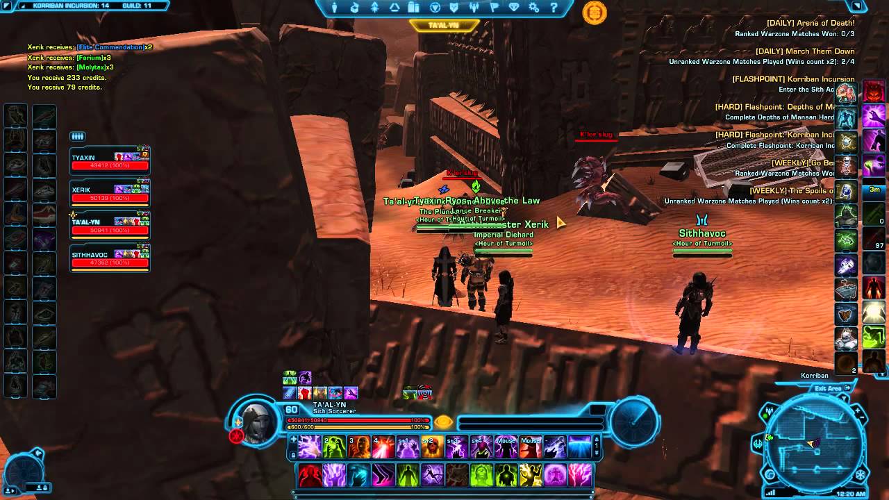 SWTOR: Korriban Incursion (Hard Mode) - YouTube