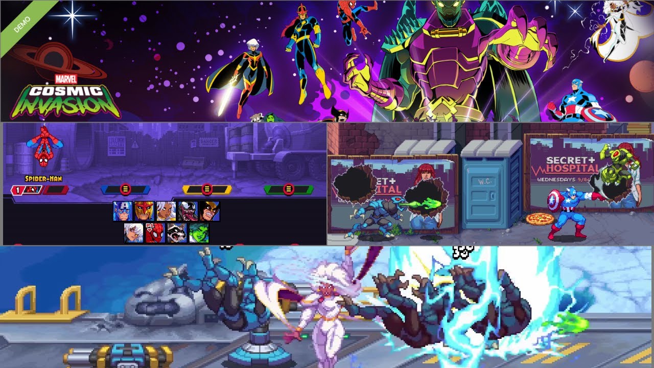Marvel Cosmic Invasion Demo | 9 Heroes vs The Annihilation Wave ...