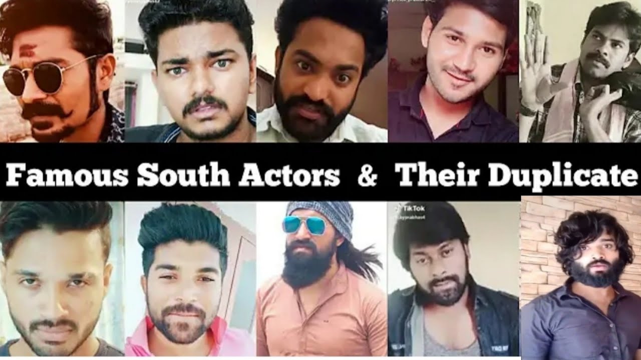 Famous South Indian Actors And Their Duplicate || TikTok South indian ...