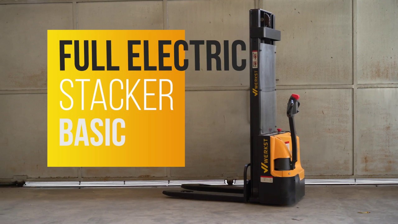 Full Electric Stacker Basic - WERKST MHE INDONESIA - YouTube