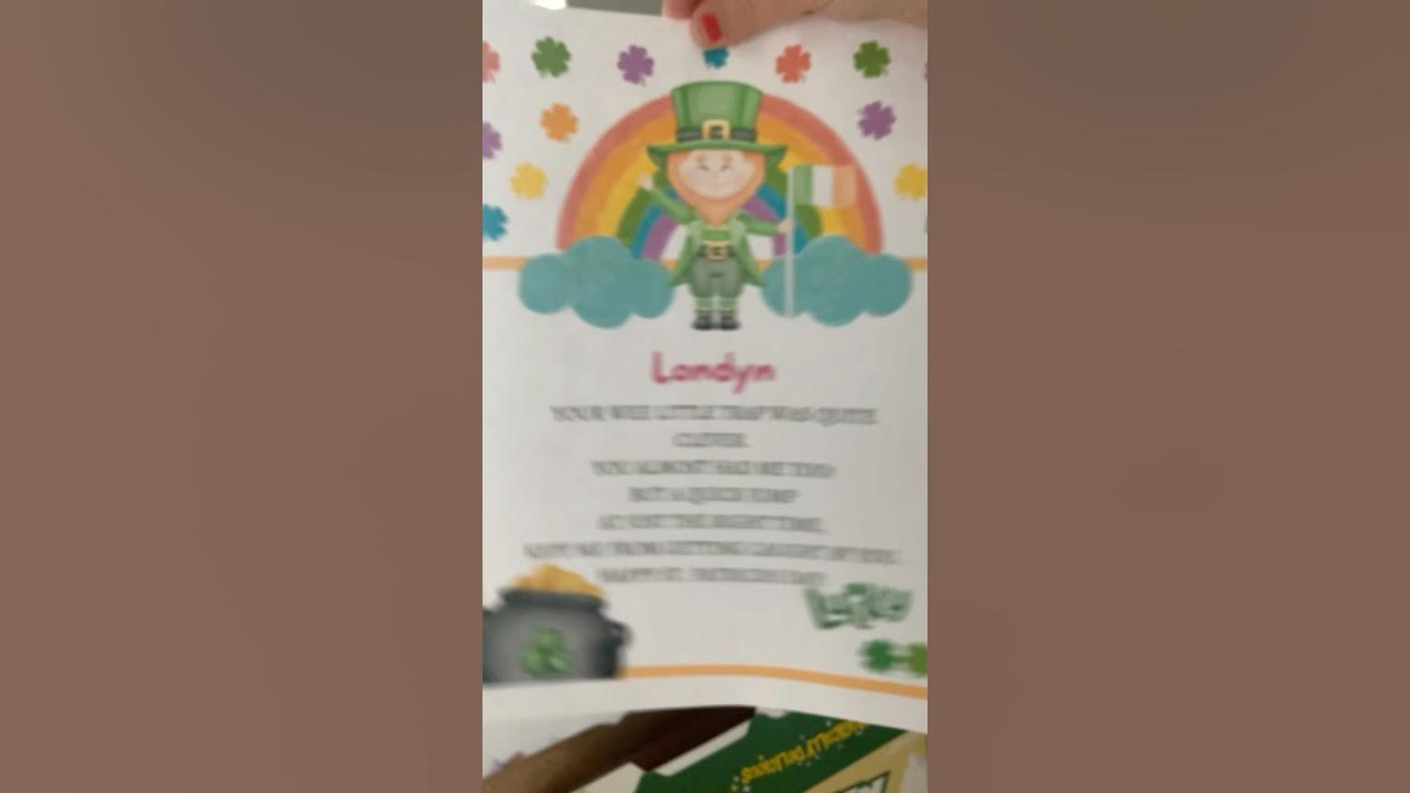 The leprechaun visited!☘️ - YouTube