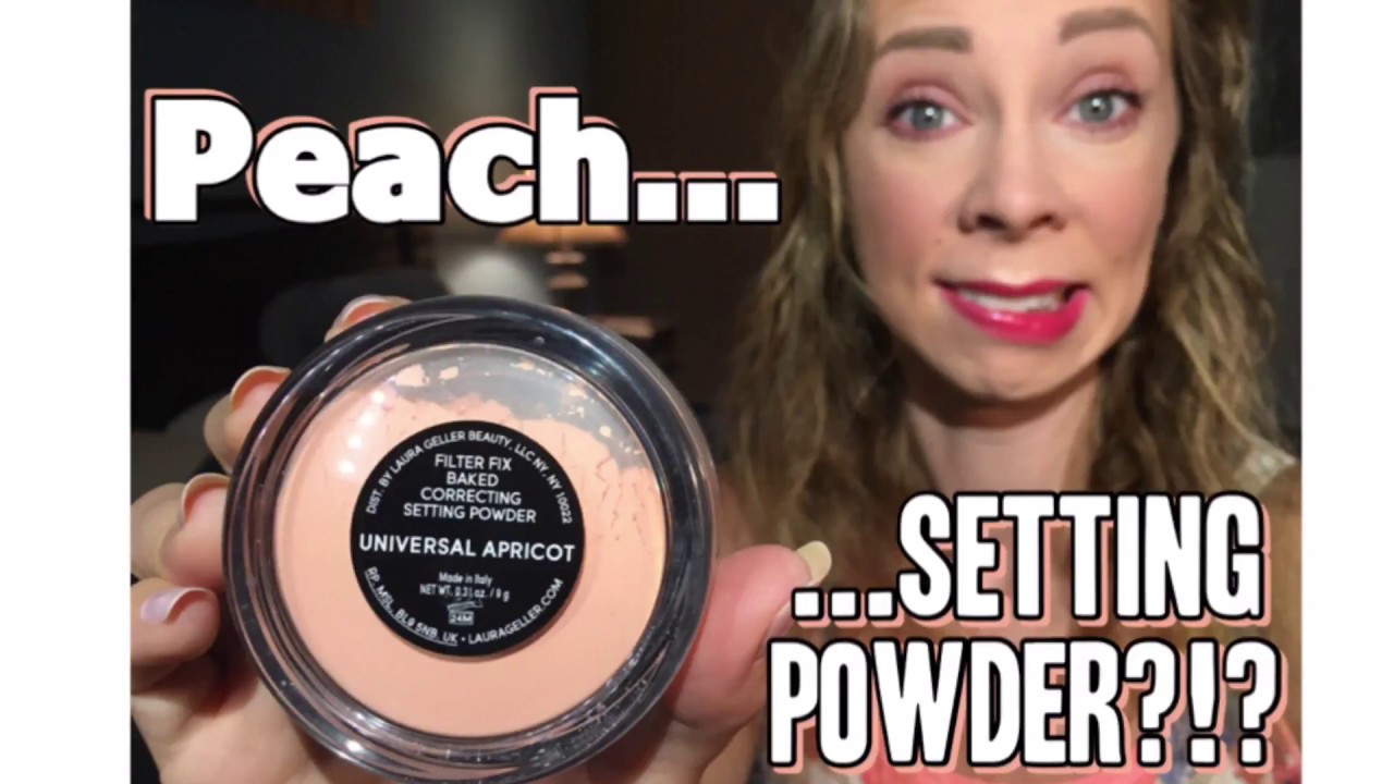 Setting your face with PEACH powder?!?! - YouTube