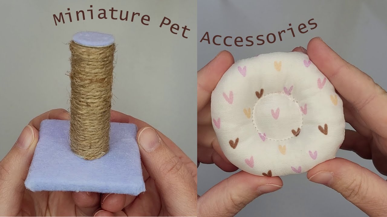 DIY Miniature Pet Accessories | Easy Tutorial | Dollhouse | Barbie Pets ...