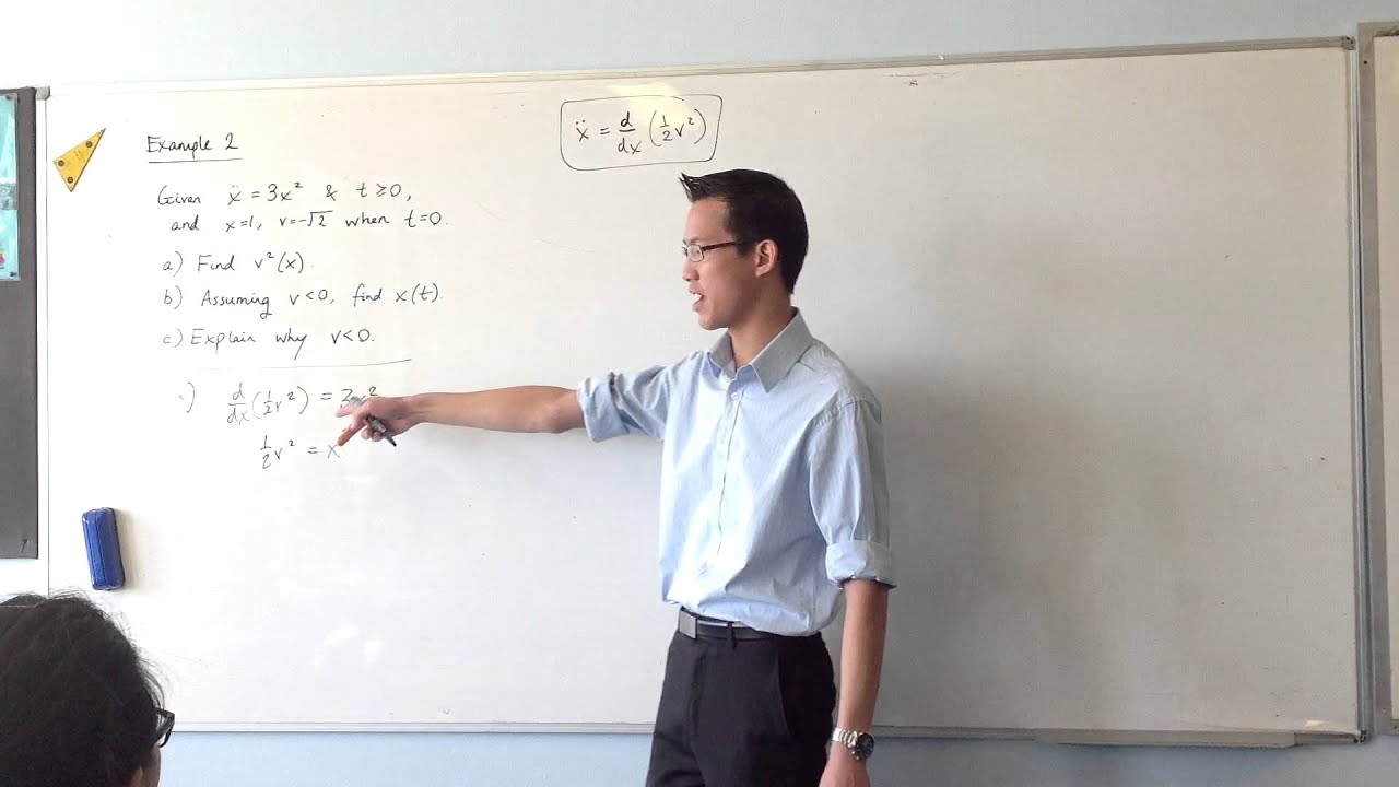 Functions of Displacement: Harder Example (1 of 3 - Finding v²) - YouTube