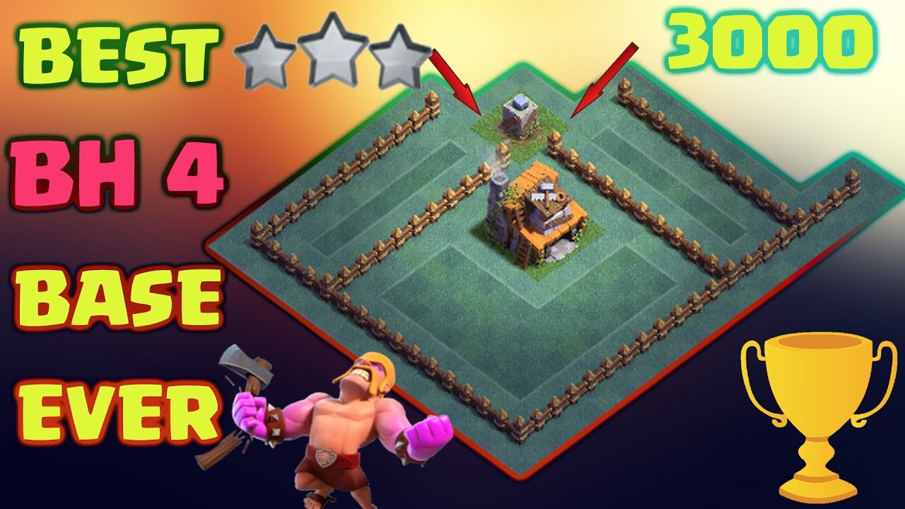 BEST BH4 Builder Base + Defense Replay / Base Layout | Anti all COMBO ...
