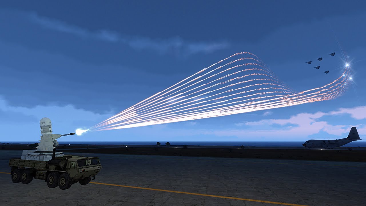C-RAM Phalanx CIWS Destroyed Russian SU-57 Fighter Jets at Air Base ...