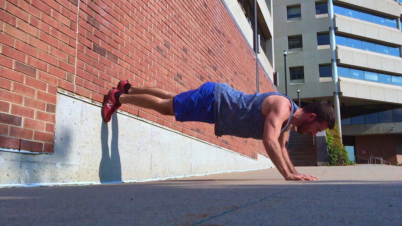 Wall Walking Push-ups - YouTube
