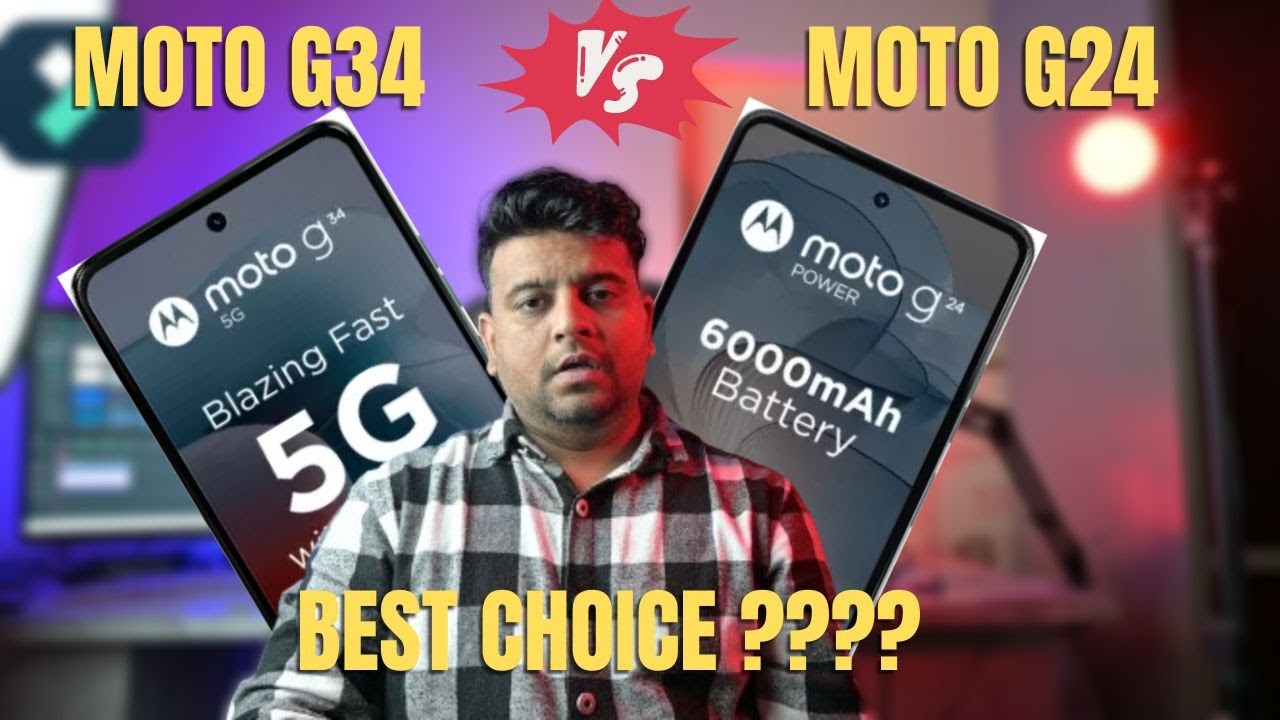 Moto G34 Vs Moto G24 | Konsa best hain Aapke Liye ?? | Techify Geek | - YouTube