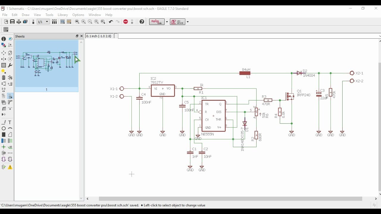How to make a Circuit on Autodesk Eagle | Complete Beginners Tutorial ...