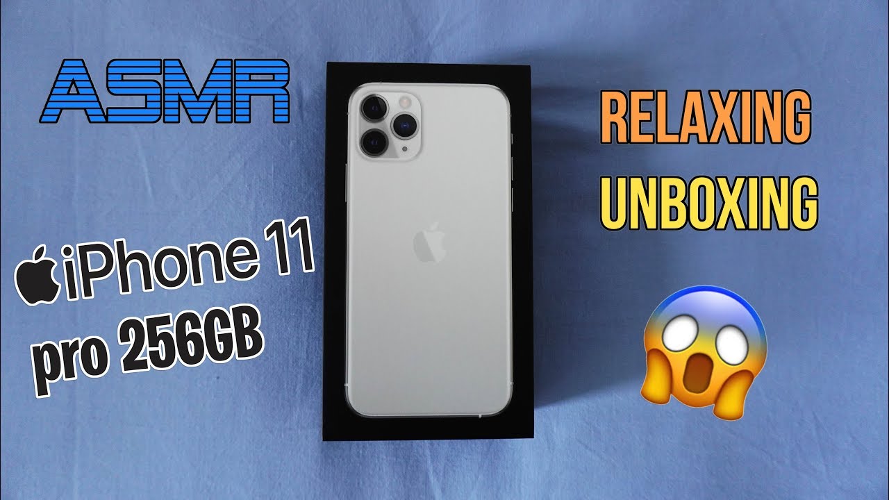 😴 ASMR 📱 iPhone 11 Pro 256GB Silver Relaxing Unboxing 📦💤 Whispering ...