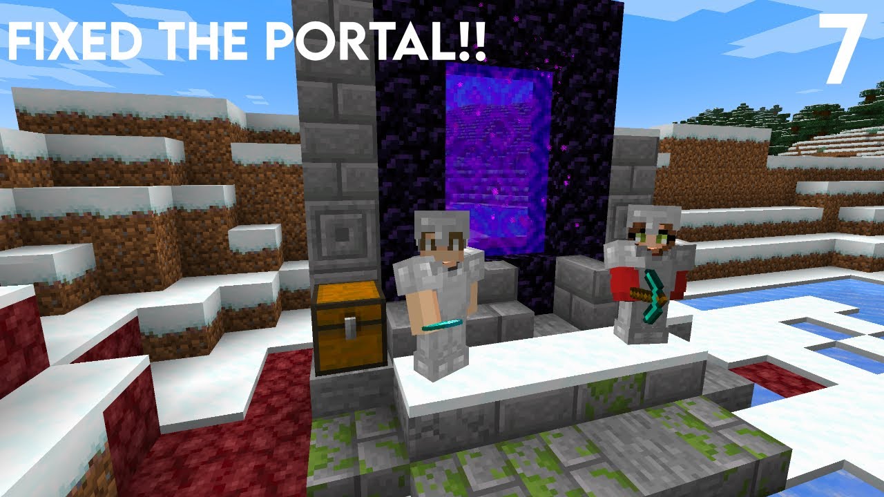 We Fixed our Nether Portal!! | Minecraft Let's Play Ep 7 ...
