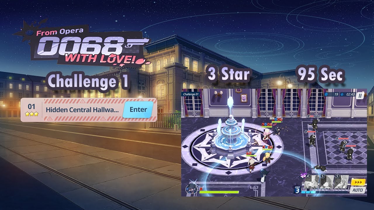 Blue Archive Global - From Opera 0068 with Love ! Challenge 1 (3 Star ...