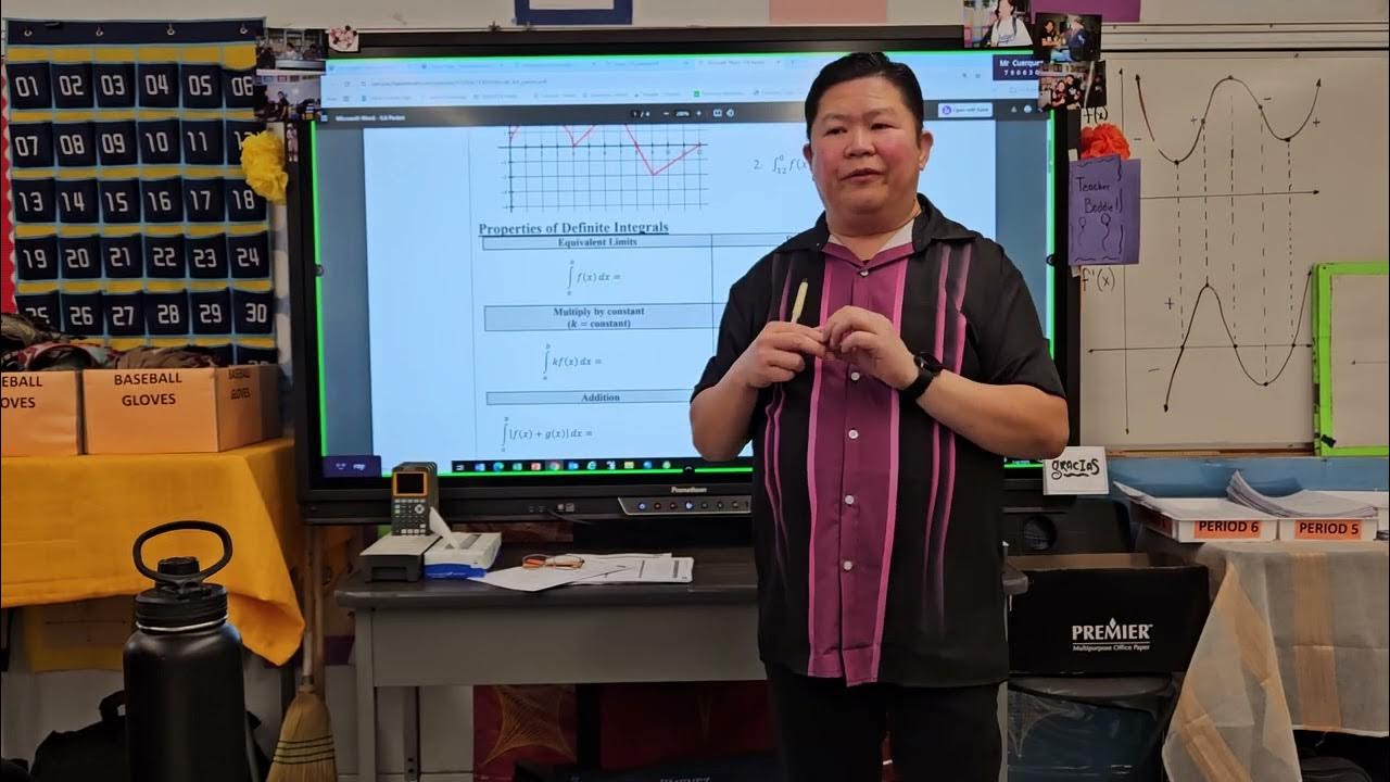 AP Calculus AB Lesson 6.6 Properties of Definite Integrals - YouTube