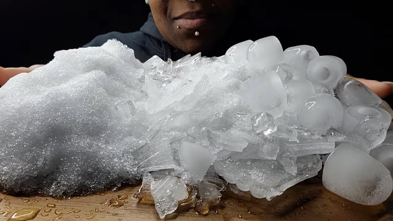 REFROZEN SHAVE ICE | IGLOO ICE | THIN CARBONATED ICE FREEZER FROST ...