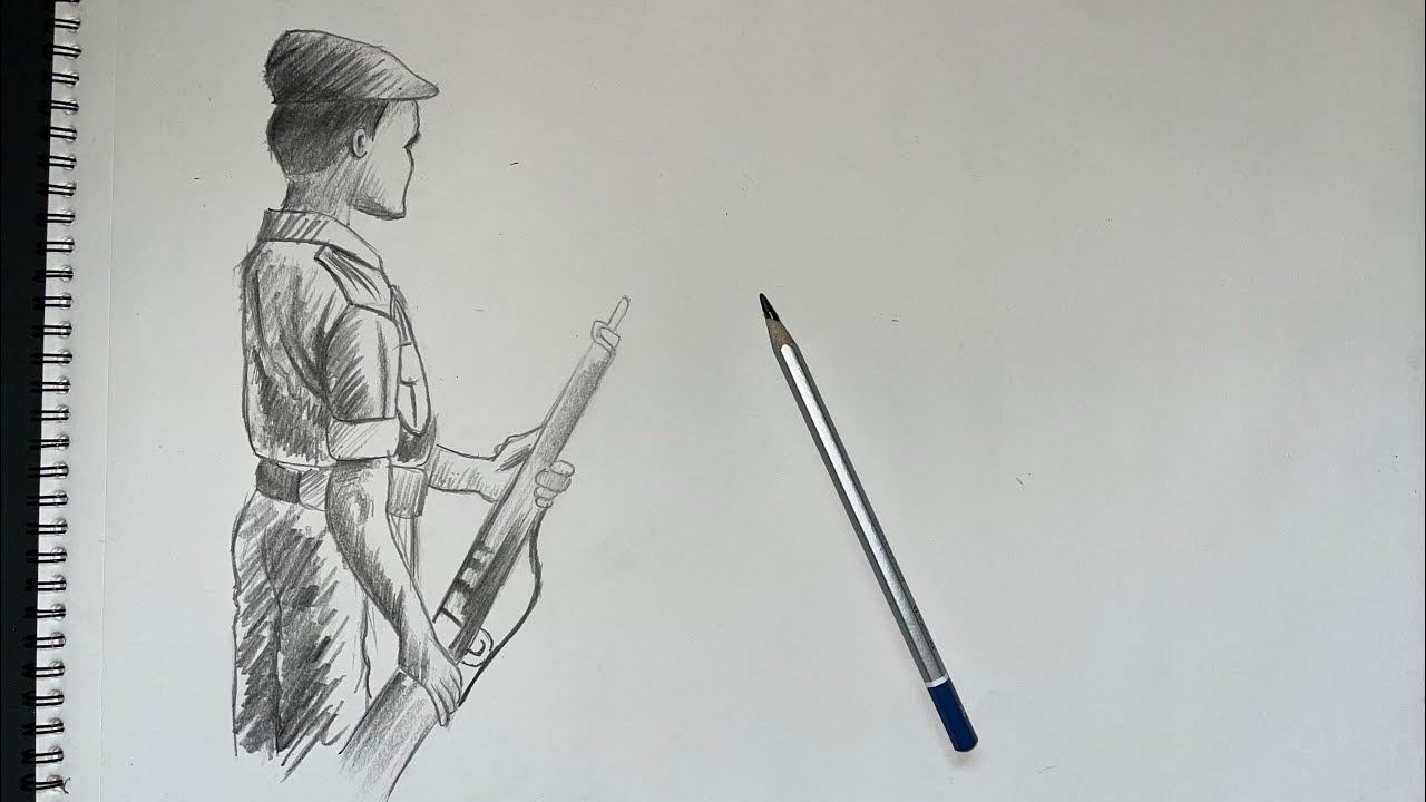 How to draw a army man /@kp_art_0146 - YouTube