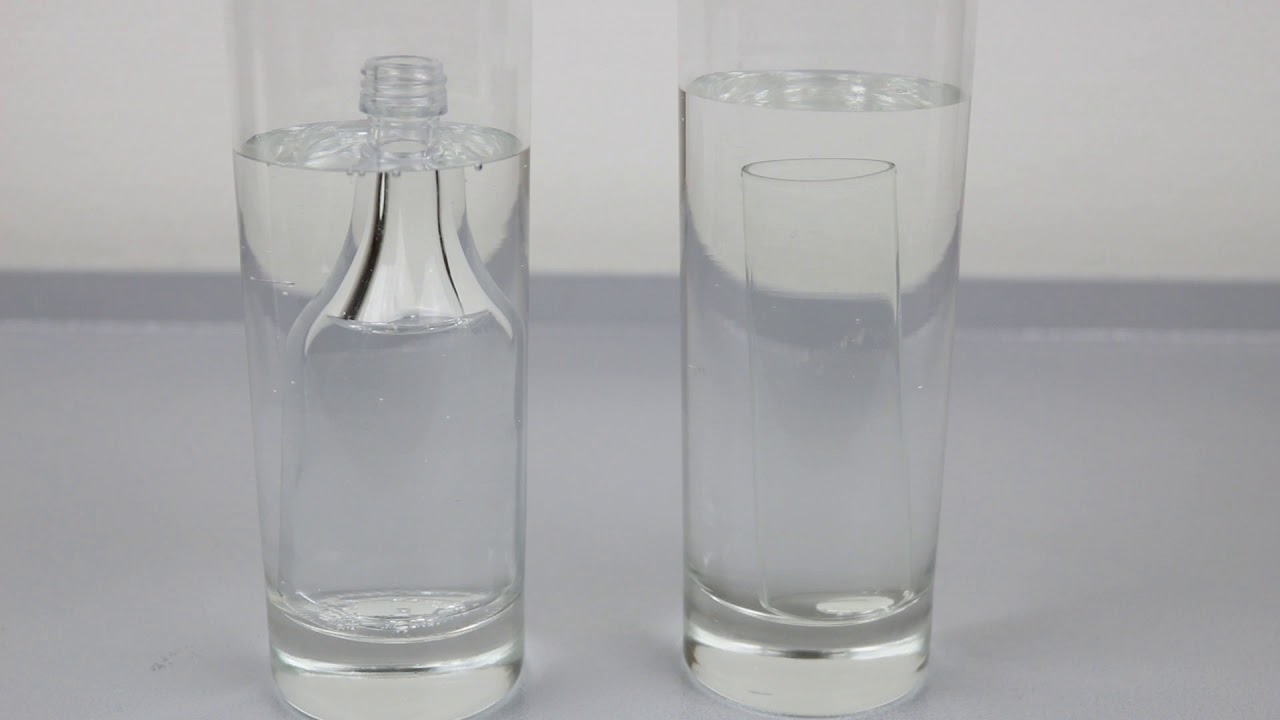 Invisible glass experiment - Glycerin makes glass vanish? - YouTube