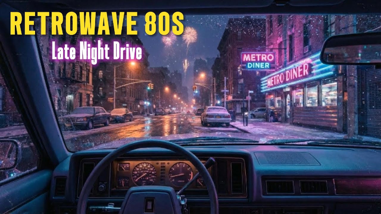 Synthwave Night Drive • Neon Diner Midnight Drive • 80s Retro Music ...